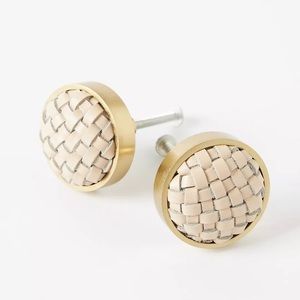 Anthropologie | Accents | Woven Leather Knobs | Poshmark